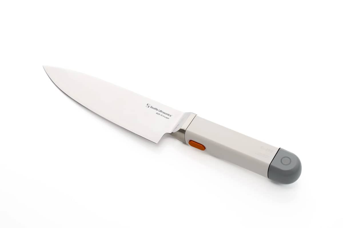A vibrating kitchen knife from Seattle Ultrasonics makes its case at ...