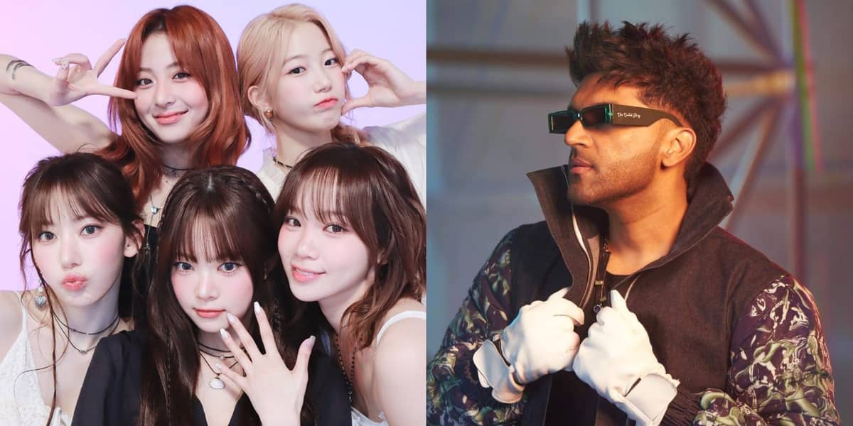 K-pop girl group LE SSERAFIM and Indian pop icon Guru Randhawa ...