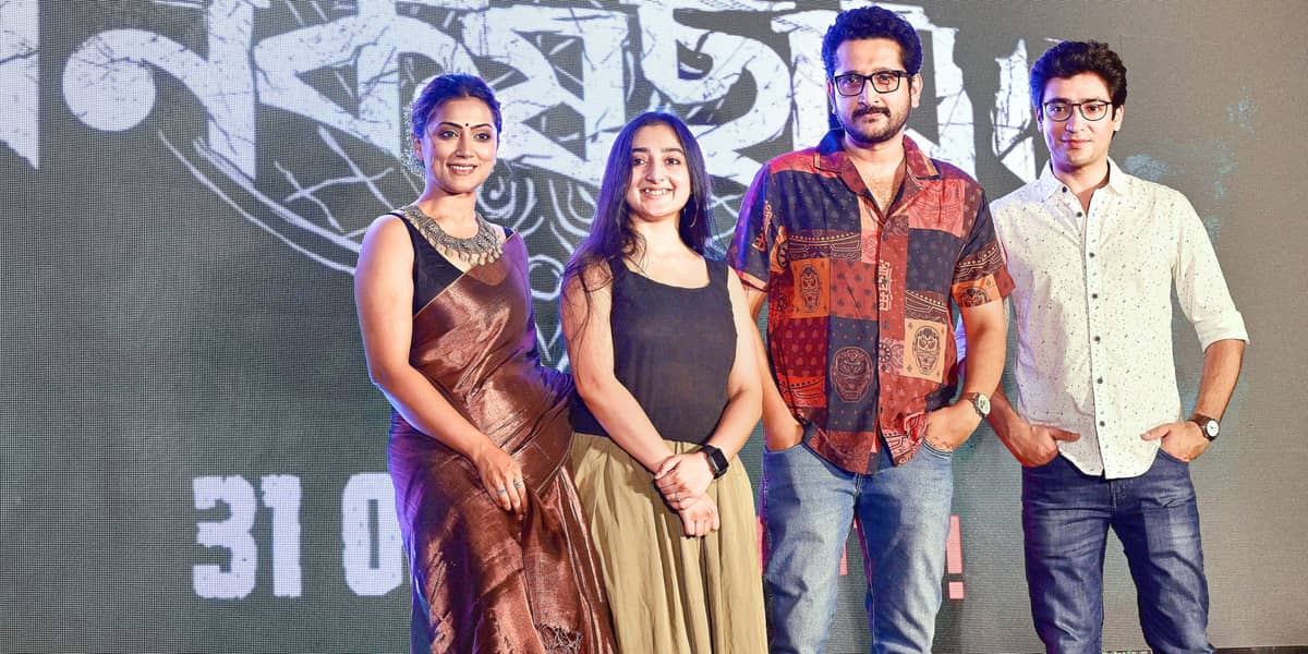 Glimpses from the trailer launch of Hoichoi’s upcoming series Nikosh ...