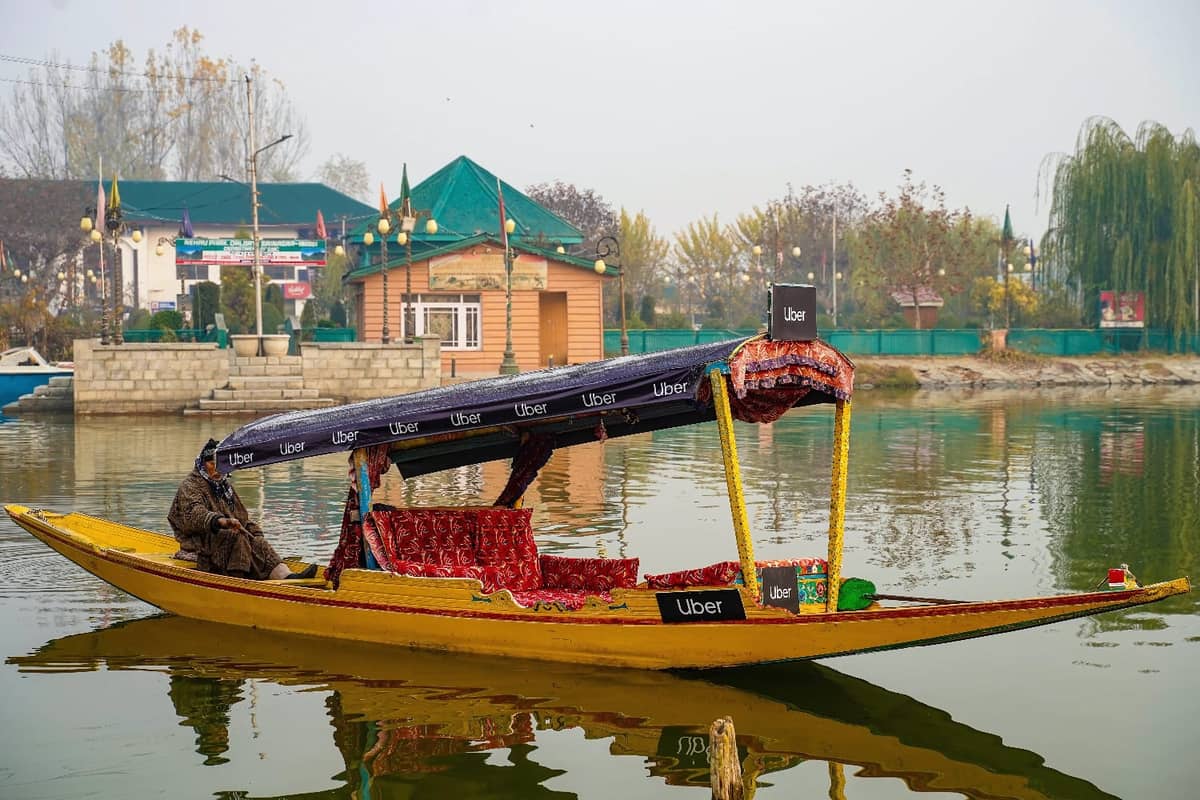 Uber launches its first water transport service with Shikaras on Dal ...