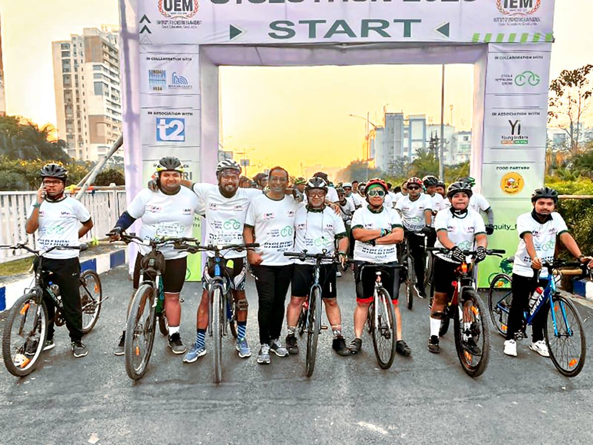 Cyclothon 2023, in association with t2, was a non-competitive marathon ...