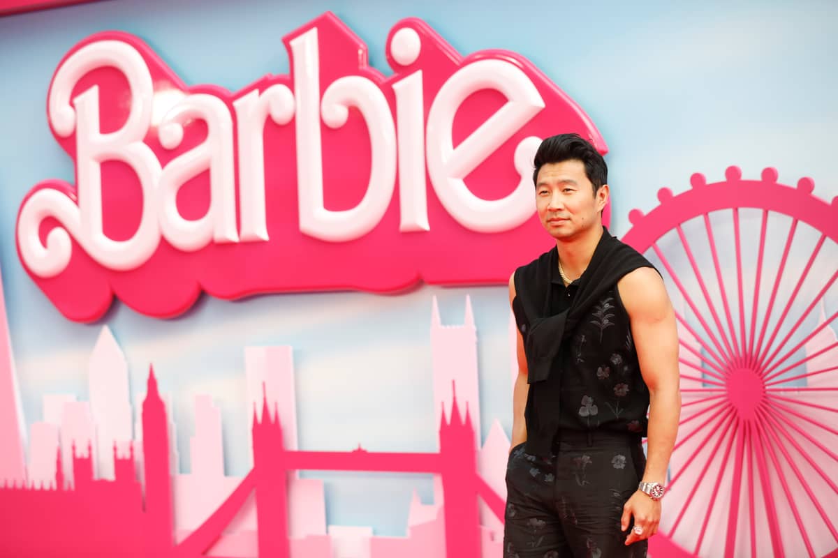 Canadian actor Simu Liu, who plays a version of Ken in the upcoming ...