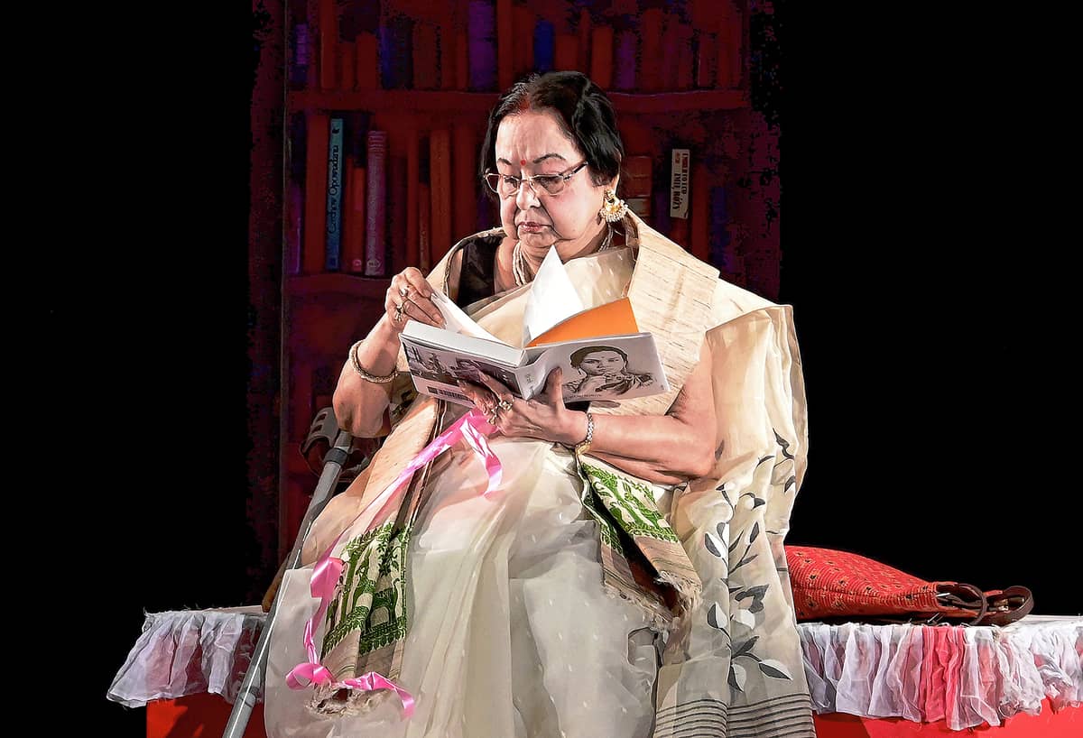 The launch of actress Madhabi Mukhopadhyays biography was an occasion ...