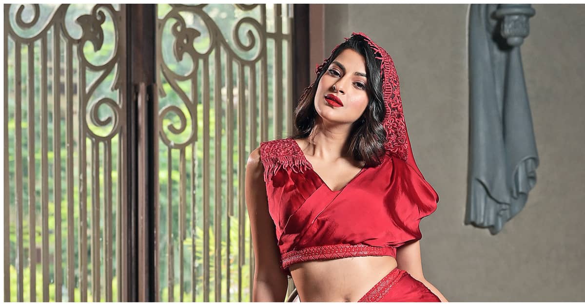Sanjana Banerjee flaunts in style the glittery glam and drape drama of ...