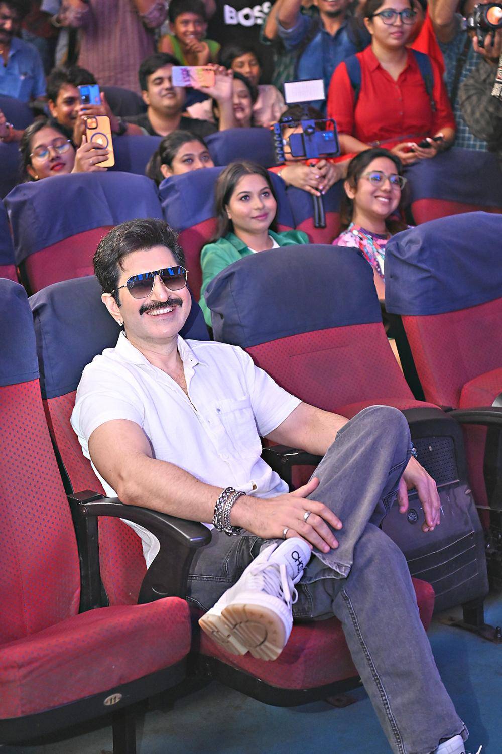 Glimpses from the trailer launch of Jeet and Rukmini Maitra's upcoming ...